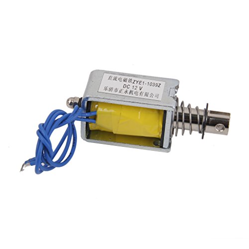 12V Push Type Open Frame Solenoid Hubmagnet Elektromagnet ZYE1-1039Z ...